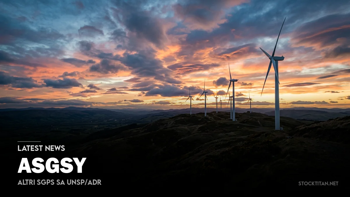 Latest ASGSY News - Altri to Acquire a Majority Stake in Aeoni...