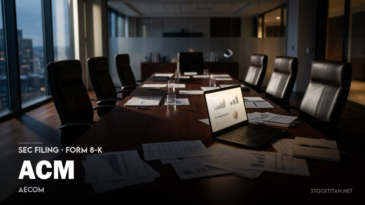 Infrastructure firm posts Q1 2026 results, lifts guidance | ACM 8-K Filing