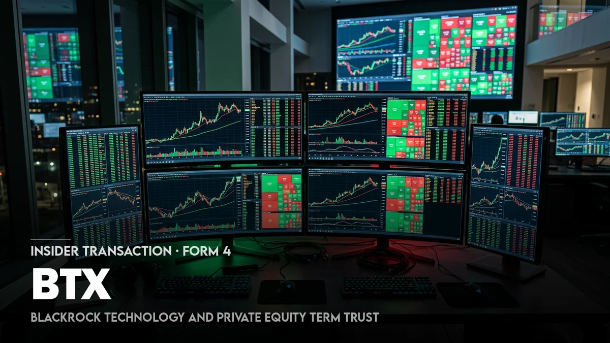 BlackRock Tech & Private Equity director reports sale of BTX shares ...