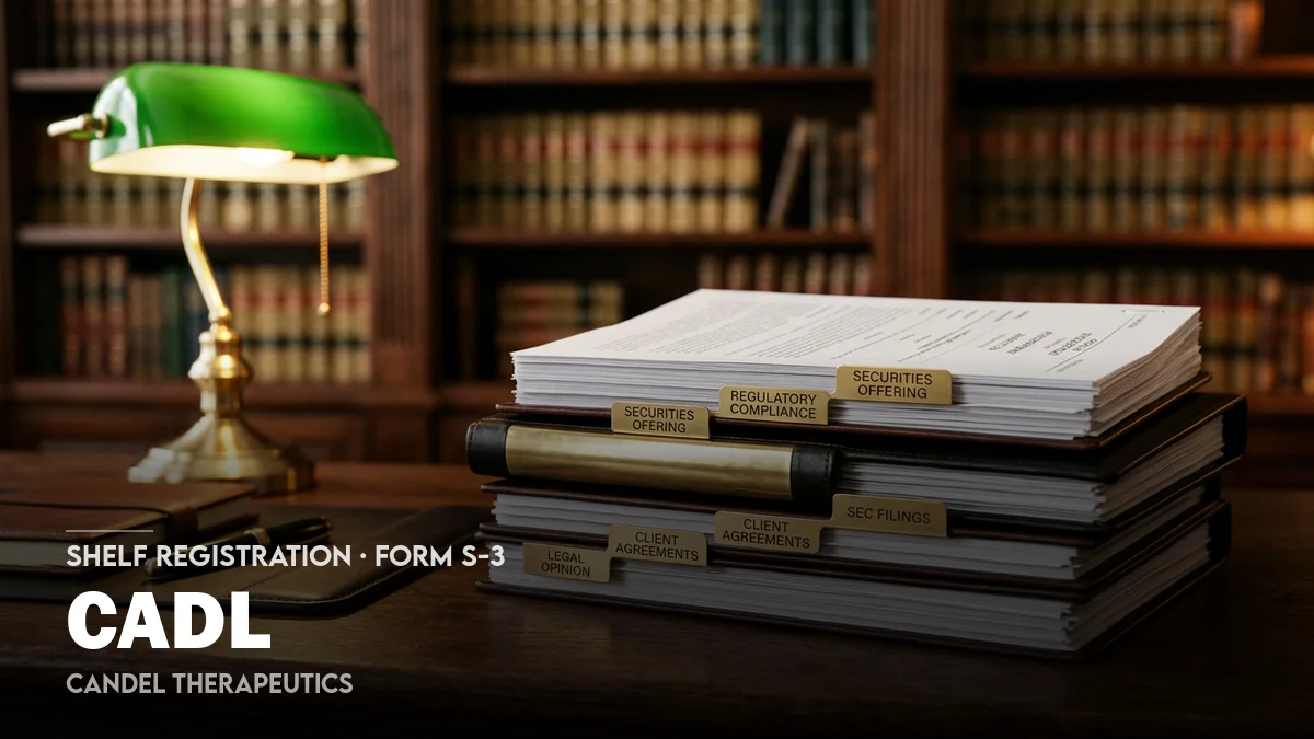 Candel Therapeutics files $300M shelf; CAN-2409 Phase 3 win (CADL ...