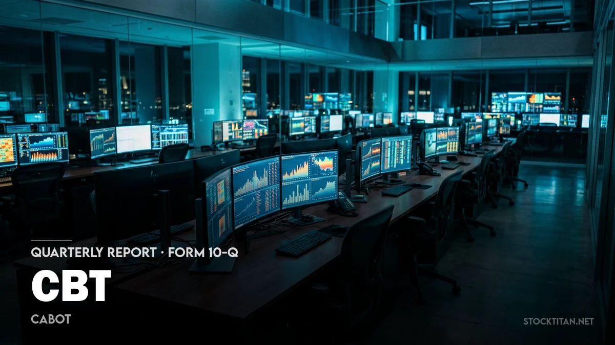 Cabot Q1 revenue falls to $849M, EPS $1.37 | CBT SEC Filing - Form 10-Q
