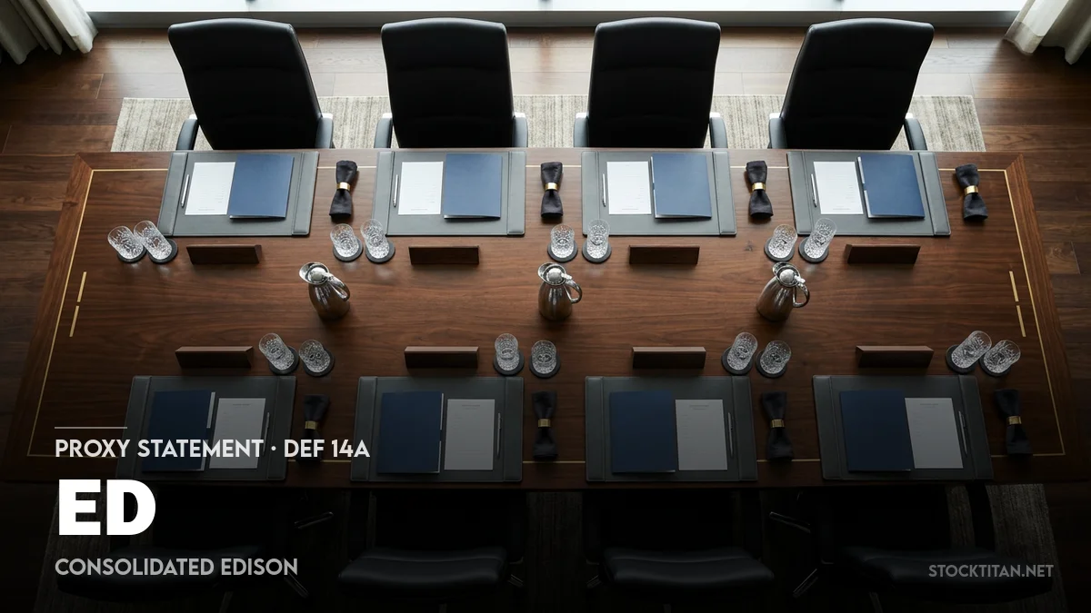 Con Edison outlines 2026 virtual shareholder meeting | ED Proxy Statement