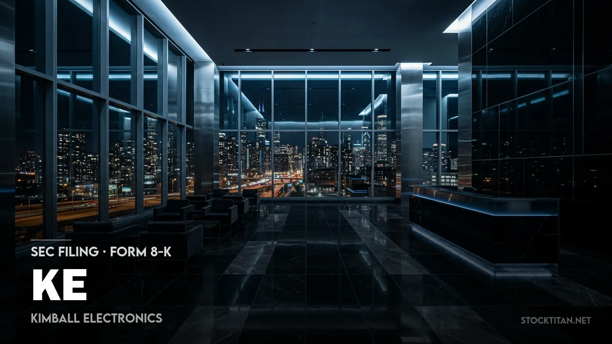 Kimball Electronics plans rebrand, new facility event | KE 8-K Filing