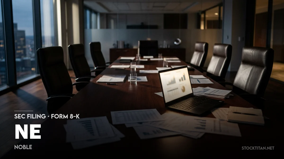 Noble posts Q1 2026 results, maintains guidance | NE 8-K Filing