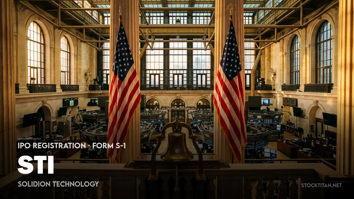 Solidion registers 8.6M shares for resale | STI IPO Registration (S-1)