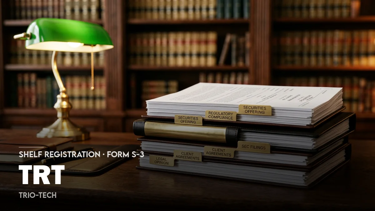 Trio‑Tech (TRT) files $50M shelf for stock, warrants, units | TRT SEC ...